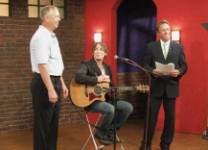 Wayne Warner and Kirk Triplett on the set of “GoodMorning Arizona”